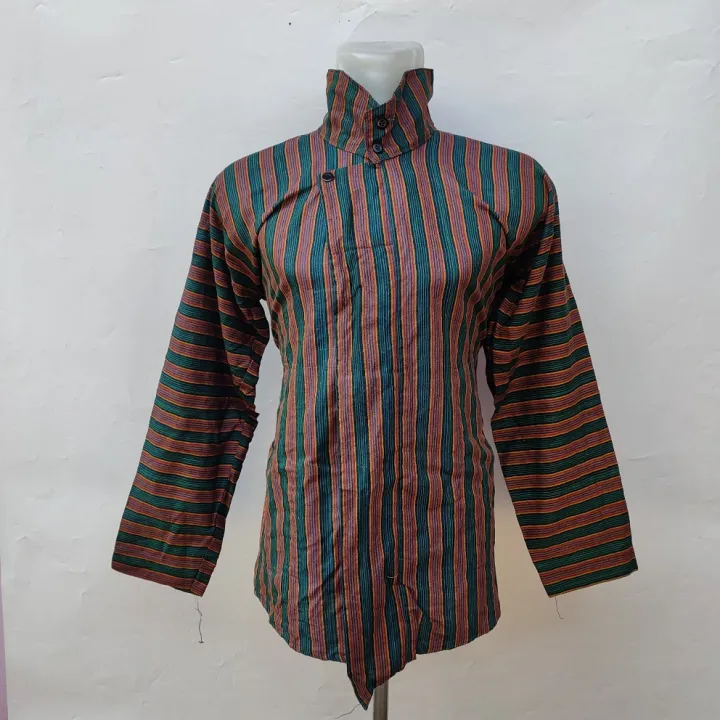 Surjan Lurik Murah Tenun Tradisional Adat Jawa / Surjan Pria Tenun Adat ...