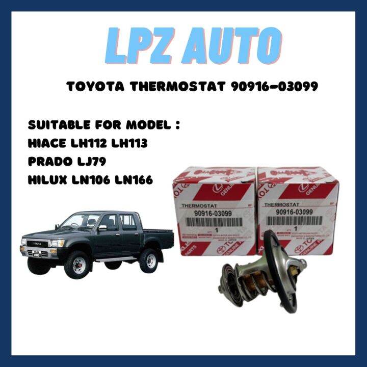 TOYOTA Thermostat For Hilux LN106 LN166 Land Cruiser LJ79 Hiace LH80 ...
