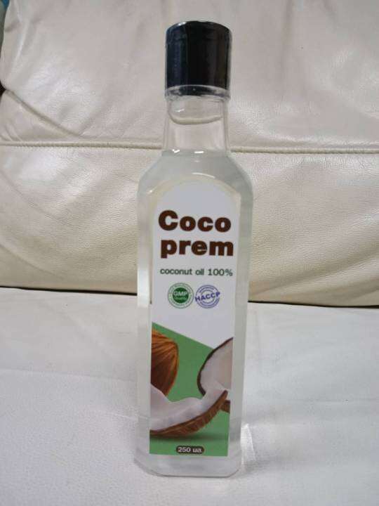 น้ำมันมะพร้าว COCO PREM coconut oil 100% ขนาด250 ml. | Lazada.co.th