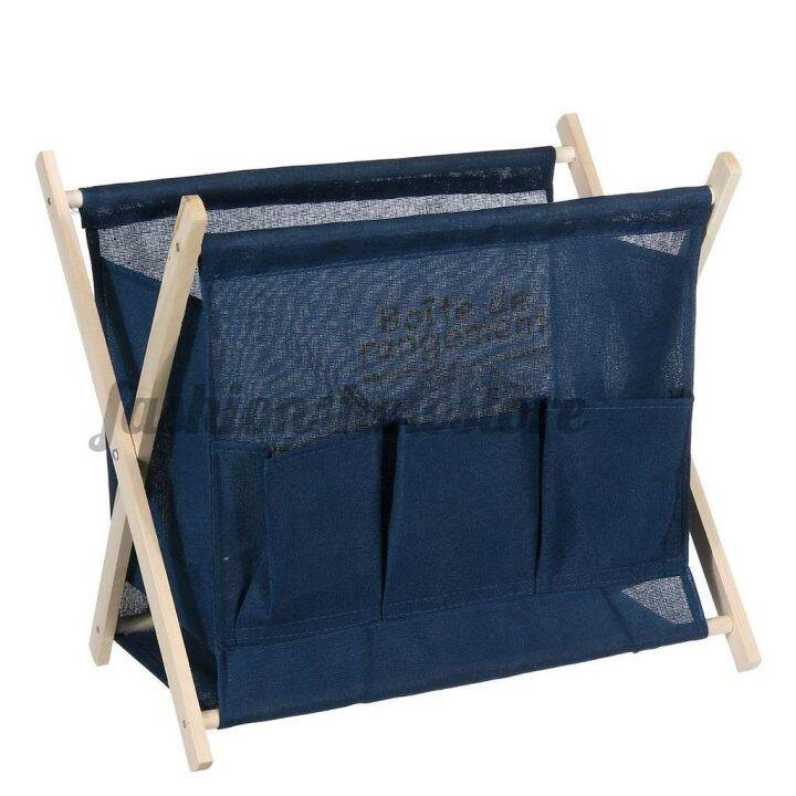 Wood Folding Magazine Rack Newspaper Holder Organiser Stand Desk Office ...