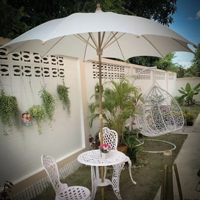 ร่มผ้าดิบ ร่มเชียงใหม่ ร่มสนามผ้าดิบ สีขาว ขนาดรัศมี 50 นิ้ว กว้าง 2.5 ...