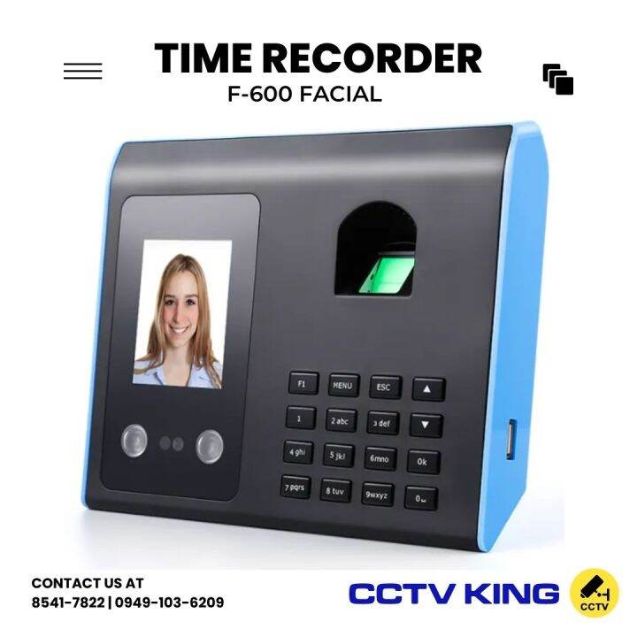 Fingerprint Scanner and Password, Biometric machine with Facial ...
