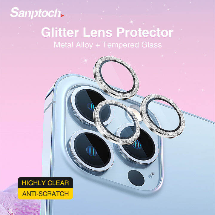 1 Set Sanptoch Diamond Glitter Camera Lens Protector For Iphone 11