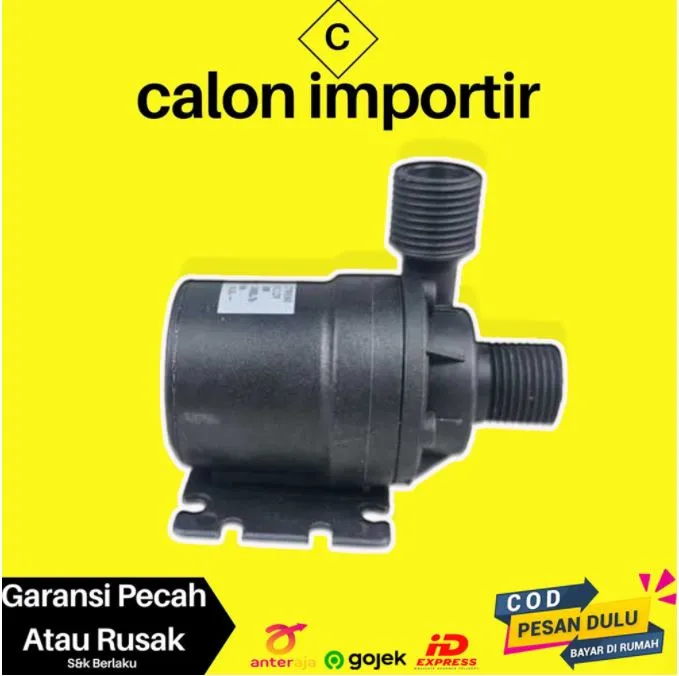 Pompa Air Mini 1000L/H Celup Aquarium DC 12V 30W Brushless Submersible ...