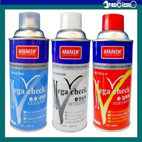 Nabakem NDT Mega Check Cleaner, Developer and Penetrant 450ml | Lazada