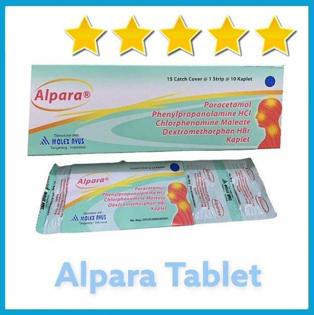 Alpara Obat Flu Demam, sakit kepala, Batuk 1 Strip Isi 10 Tab | Lazada ...