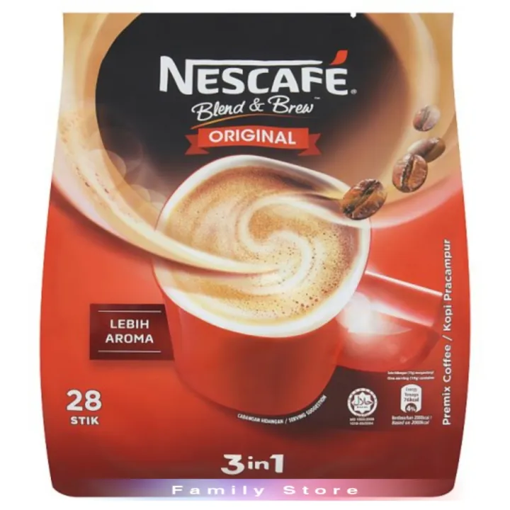 Nescafe Blend & Brew Original 3In 1(18g x 25 sticks) | Lazada