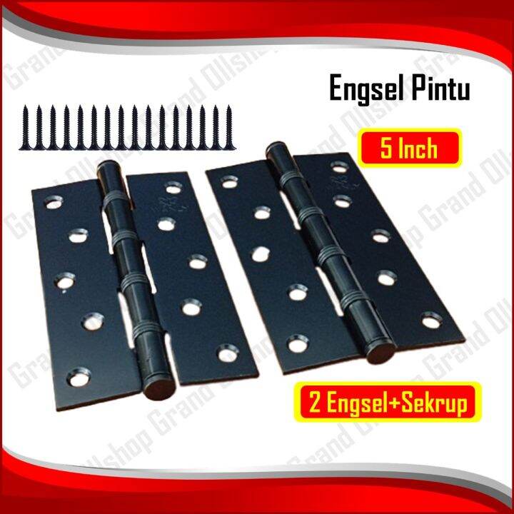 Engsel Pintu Rumah Hitam Doff 3 Inci 4 Inci 5 Inci / Door Hinges Black ...