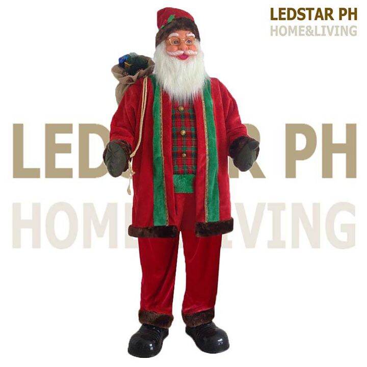 Life Size Singing And Dancing Santa Claus Sound Sensor Christmas ...