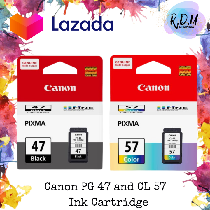 Canon PG 47 / CL 57 Original Ink Cartridge BLACK TRI-COLOR | Lazada PH