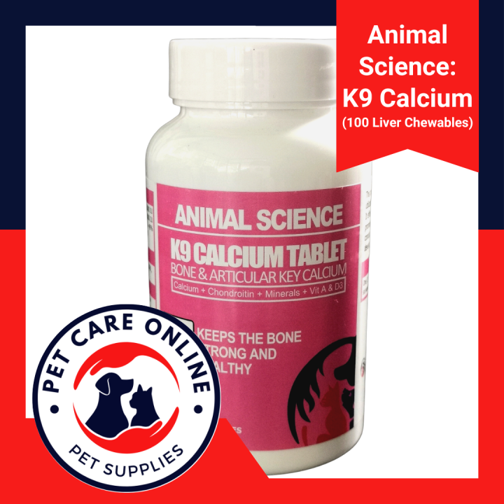 [Animal Science] K9 CALCIUM TABLET (100 Chewable Tablets) (NEW ...