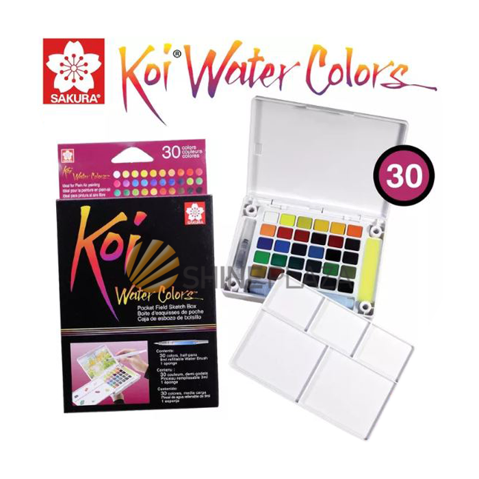 Sakura Koi Watercolors 30 Pocket Field Sketch Box | Lazada Indonesia