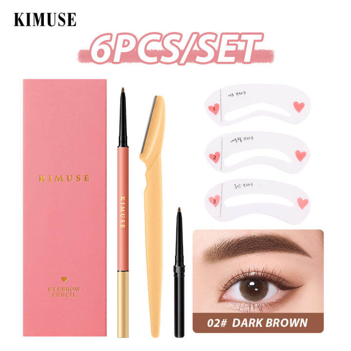 Kimuse Ultra-Fine Double-Ended Slim Eyebrow Pencil Set | Lazada PH