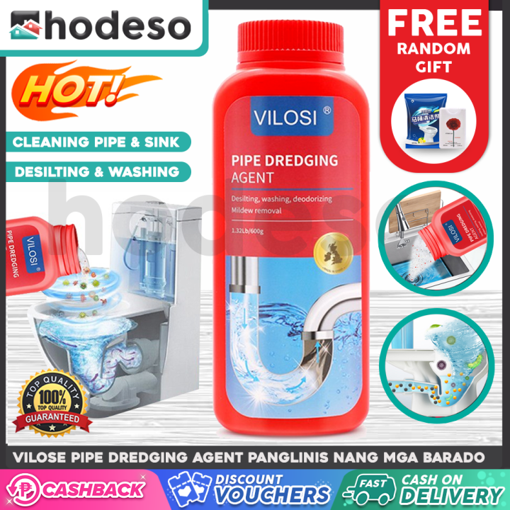Hodeso Vilosi Pipe Dredging Agent 600 grans Sink and Drain Declogger ...