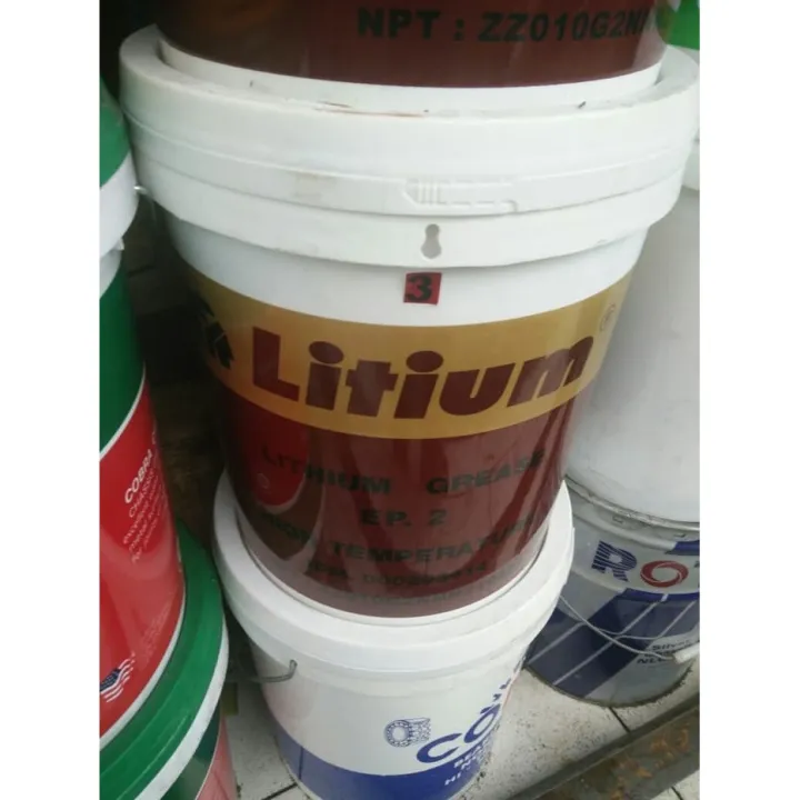 Lithium EP 2 3 15kg grease / stempet Bearing tahan panas kuning ...