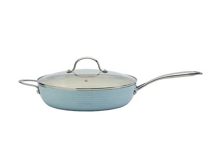 Food Network Farmstead Nonstick Ceramic Coated Covered Deep Skillet 12 ...