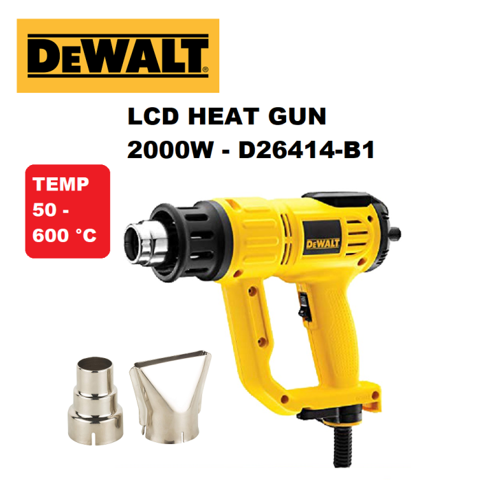 DEWALT 2000W LED HEATGUN - D26414-B1 | Lazada