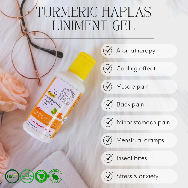 Haplas Liniment Pail Reliever Turmeric Gel | Lazada PH
