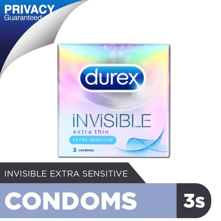 DUREX INVISIBLE EXTRA SENSITIVE 3s | Lazada PH