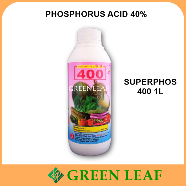 Superphos 400 1L Phosphorus Acid Phosphoric Acid Baja 超級佳磷 400号 For Kanker Durian (Phytophthora ...