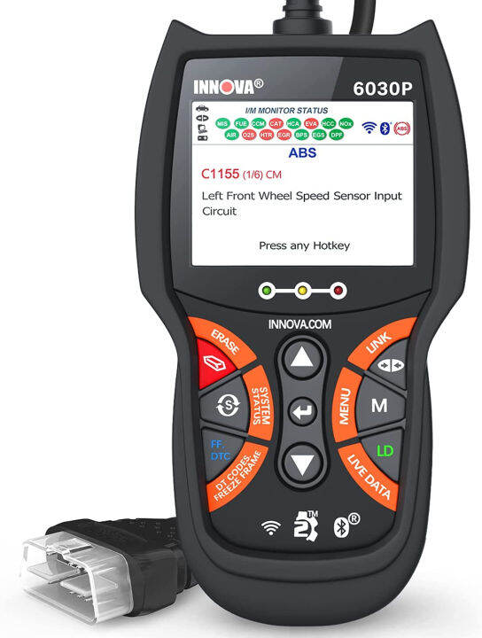 INNOVA 6030P OBD2 Scanner ABS Code Reader-Check Engine Light-Diagnostic ...