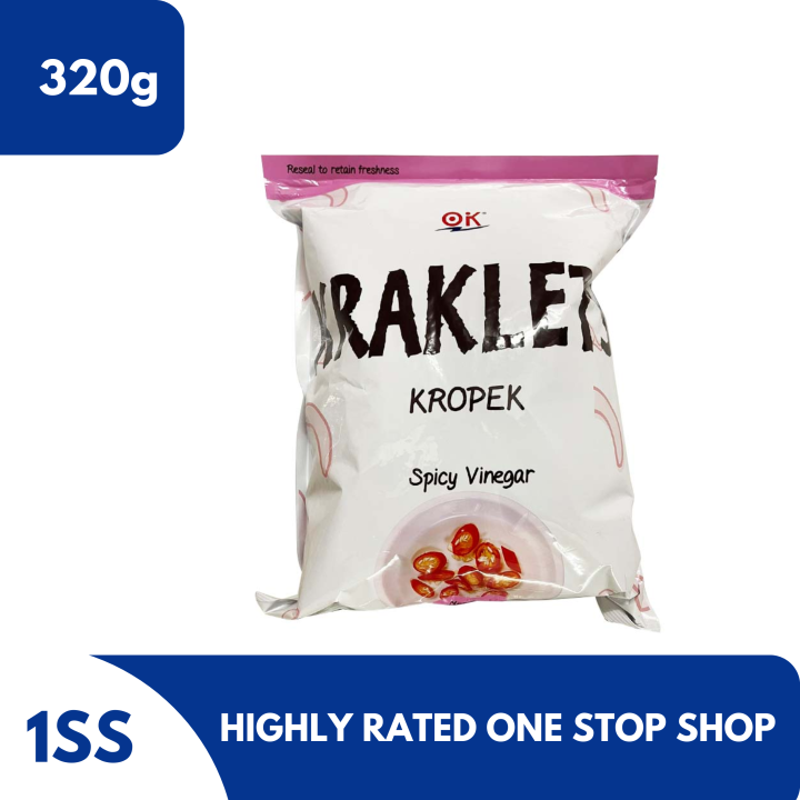 OK Kraklets Kropek Spicy Vinegar, 320g | Lazada PH