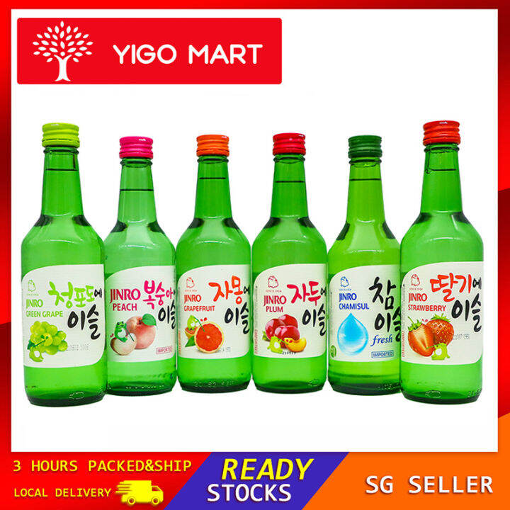 【Yigo Mart】JINRO Korean Soju (Alc. 13%) 360ml | Lazada Singapore