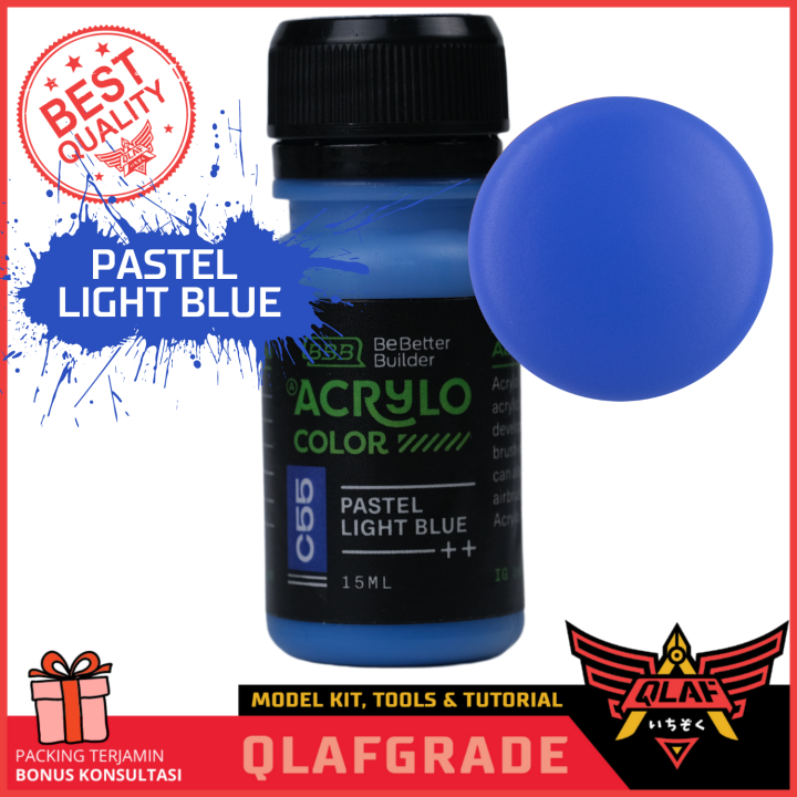 ACRYLO PASTEL LIGHT BLUE C55 cat gundam best hand brush airbrush model ...