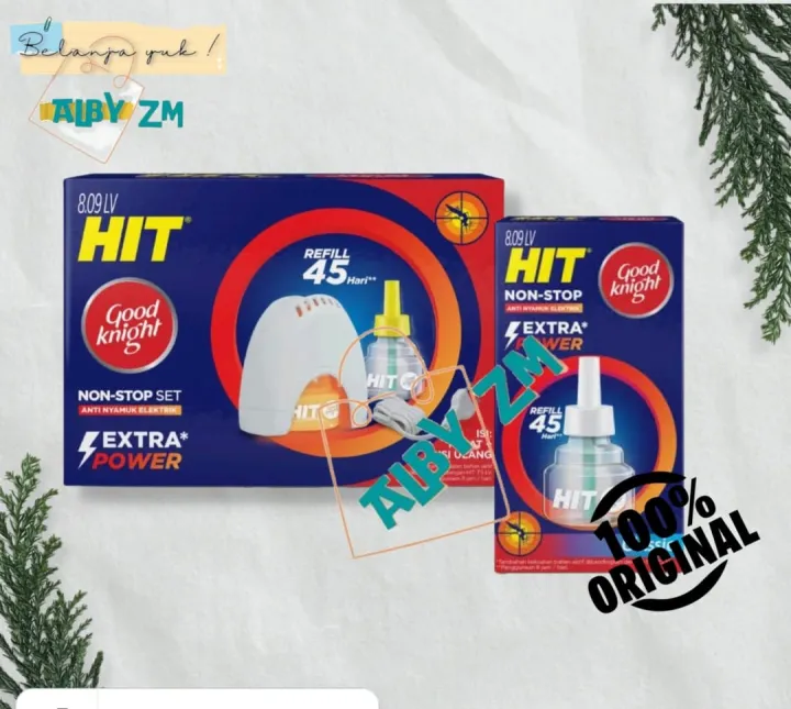 Hit Good Night Non Stop Set Plus Refill - Alat Obat Nyamuk Elektrik - Bunuh Nyamuk Penyebab ...