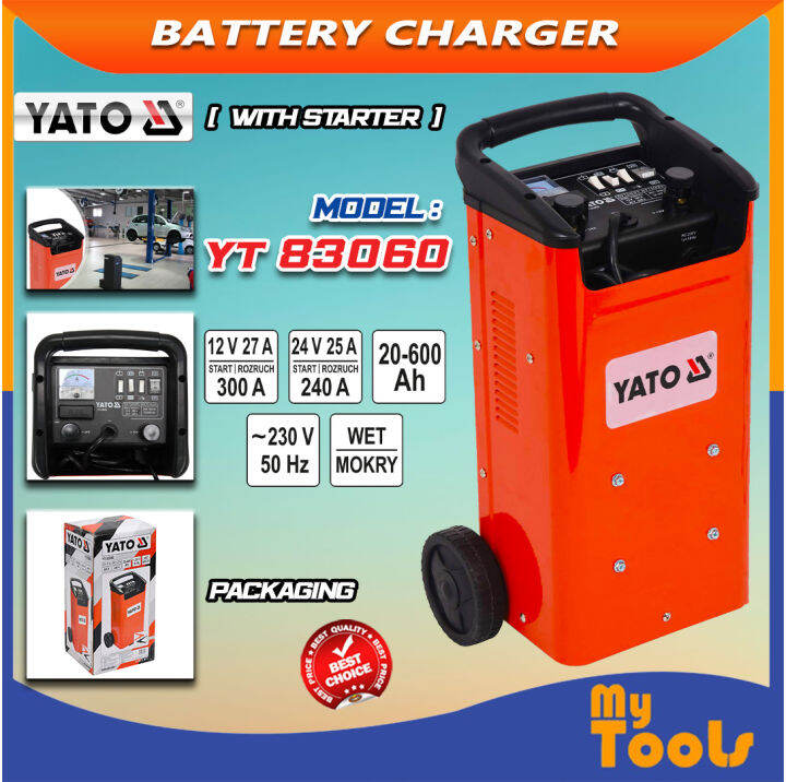 Mytools YATO YT 83060 Battery Charger with STARTER 230V | Lazada