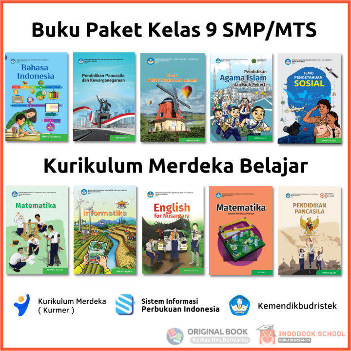 Buku Paket Siswa Pelajaran Kelas 9 SMP/MTs Kurikulum Merdeka Belajar Kumer Kurmer 2022 2023 ...