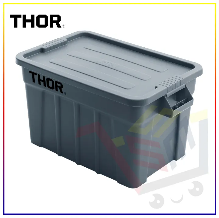 THOR® 75L Storage Box with Lid/Container Box/Stackable Storage Box ...