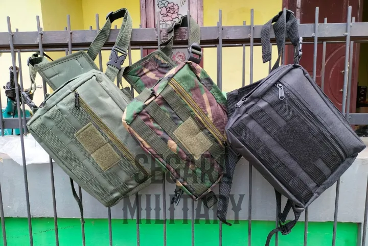 TAS DADA BIKER MOTOR// CHESTBAG RIG 3 VELCRO | Lazada Indonesia