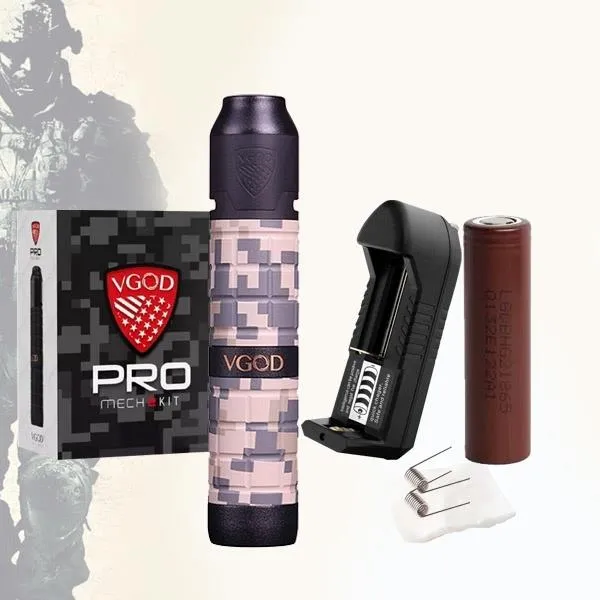 VGOD Pro ARMY CAMO RDA Kit FULL KIT SET VAPE with 1 BATTERY 1 CHARGER ...