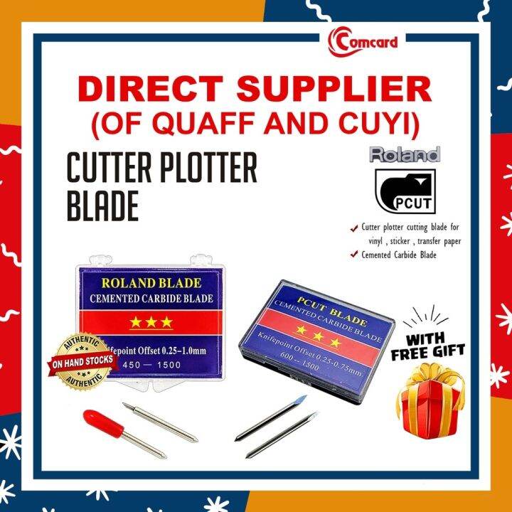 ☑️ Comcard Mall 3 pcs Blade for Cuyi Cutter Plotter Machine Pcut ...