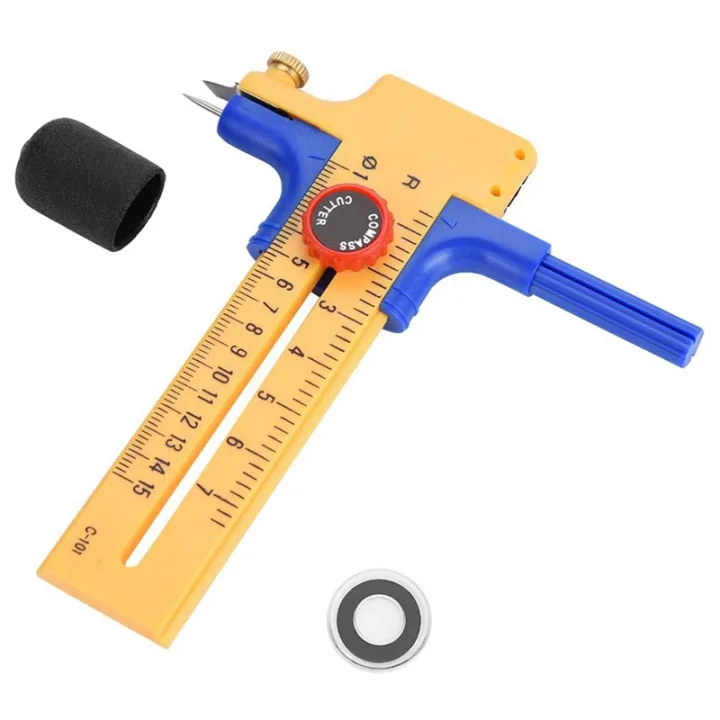 Adjustable Compass Circle Cutter, Circle Cutter Tool E Cutter Round ...