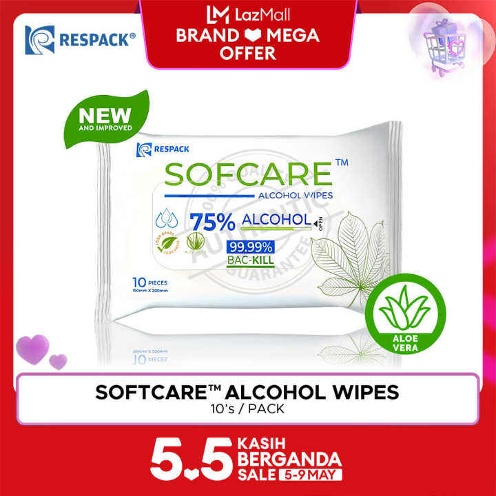 【ORIGINAL!!】RESPACK SANITIZER WIPES SOFCARE™ Sanitizing Antiseptic ...