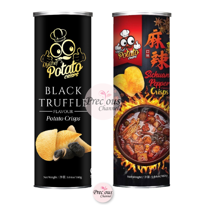 My Chef รส Black Truffle เห็ดทรัฟเฟิล และ รสหม่าล่า Potato Chips Crisps ...