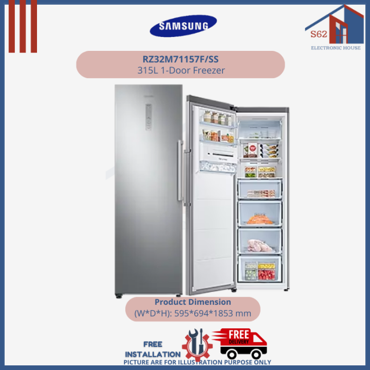 Samsung RZ32M71157F/SS 315L 1-Door Freezer | Lazada Singapore