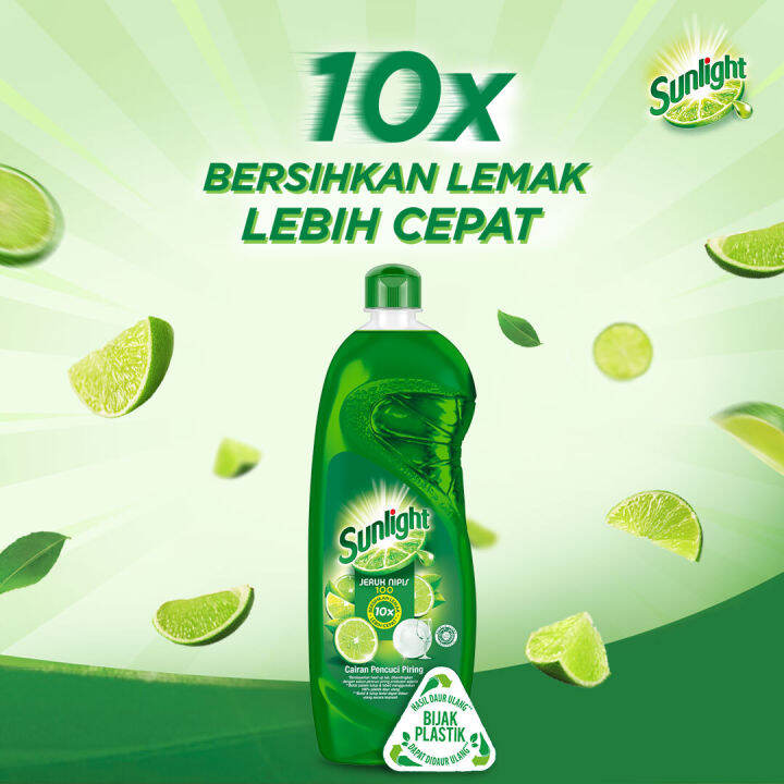 Sunlight Pencuci Piring Jeruk Nipis 100 - Botol 750ml | Lazada Indonesia