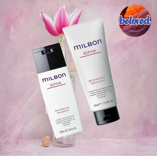 Milbon Repair Restorative Shampoo/Treatment 200/500 ml แชมพู ครีมนวดผม สำหรับผมแห้งเสีย | Lazada ...