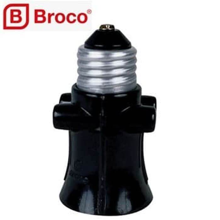 BROCO FITTING KOMBINASI HITAM 226 / FITTING + COLOKAN / FITTING LAMPU ...