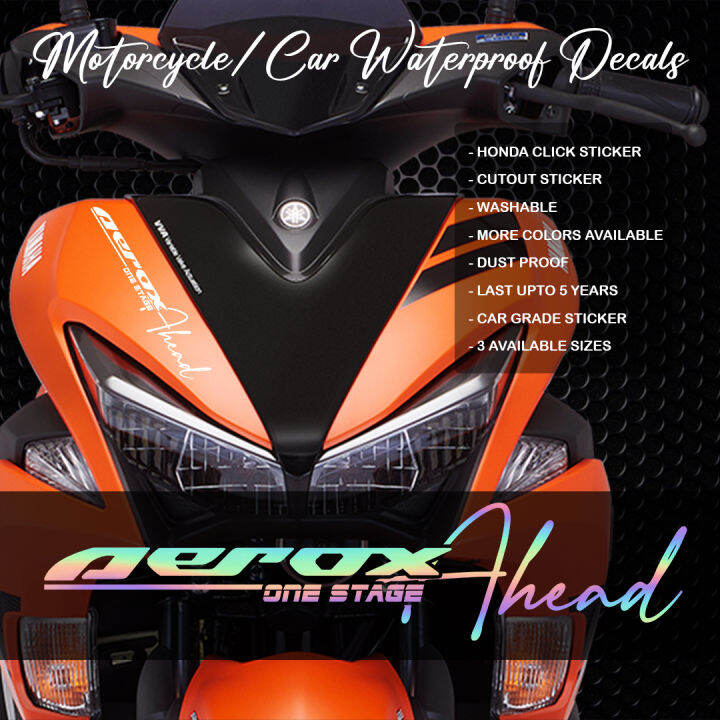 One Stage Ahead Sticker for Aerox V1 and Aerox v2 - Cut Out Sticker ...