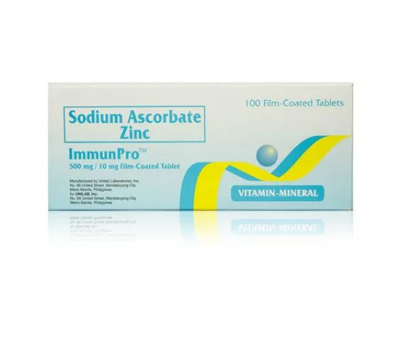 Immunpro Tablet - Sodium Ascorbate and Zinc (100 tablets per box ...
