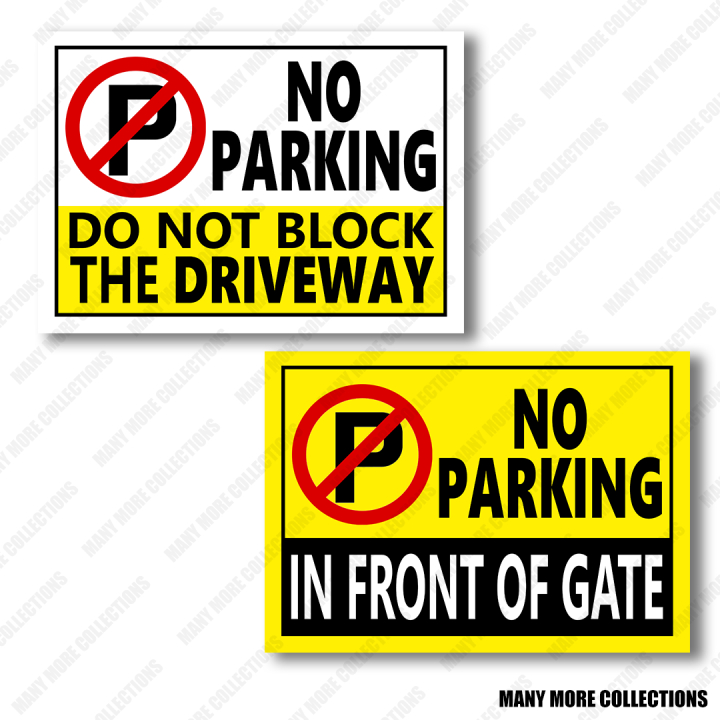 Laminated No Parking Signage | Laminated Signage | Lazada PH