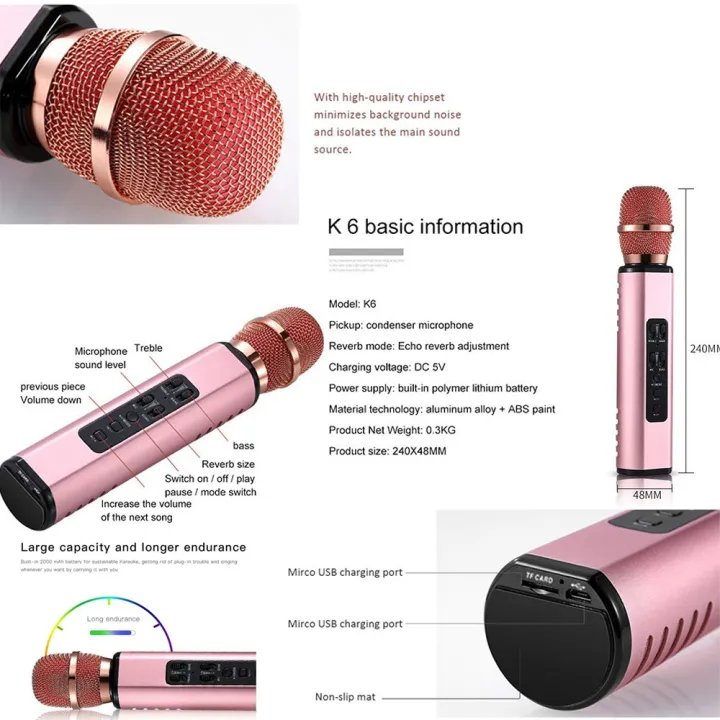 Bluetooth Handheld Microphone Stock#COD Wireless Bluetooth Microphone ...