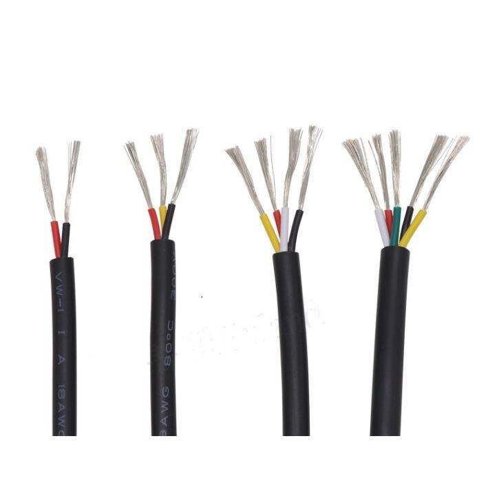 UL2464 Signal Wire 18AWG 2 3 4 5 6 7 8 10 Core PVC Insulated Sheath Power Control Line Lamp ...