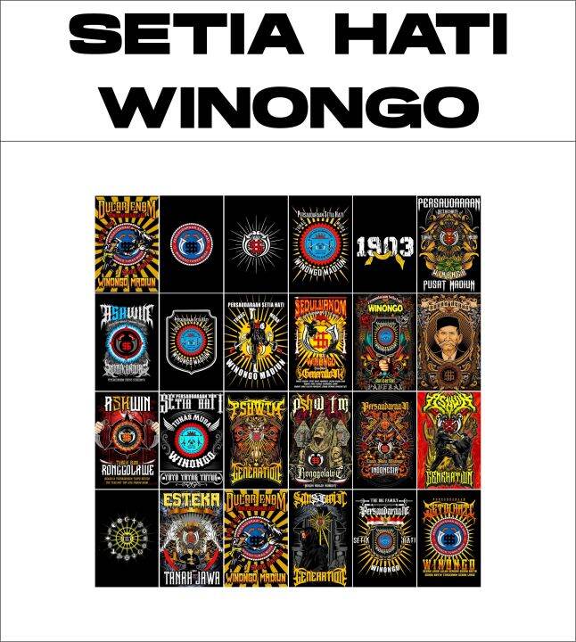 POSTER DINDING A5 ISI 24PCS PERGURUAN SILAT PSHW BAHAN TEBAL | Lazada ...