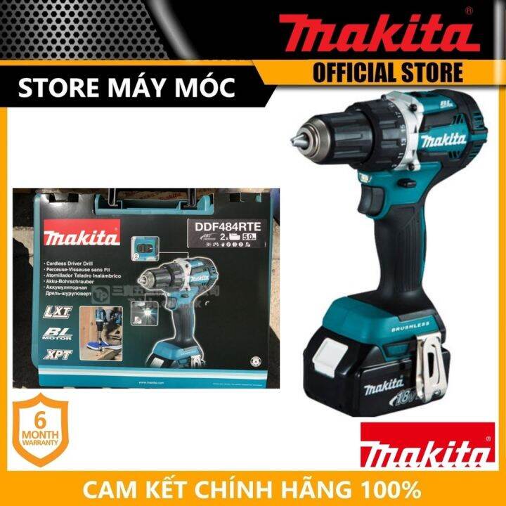 MÁY KHOAN VÀ VẶN VÍT DÙNG PIN (BL)(18V) MAKITA DDF484RTE- HÀNG CHÍNH ...