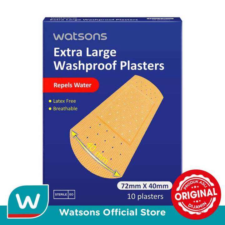WATSONS Extra Large Washproof Plaster 10s | Lazada Indonesia